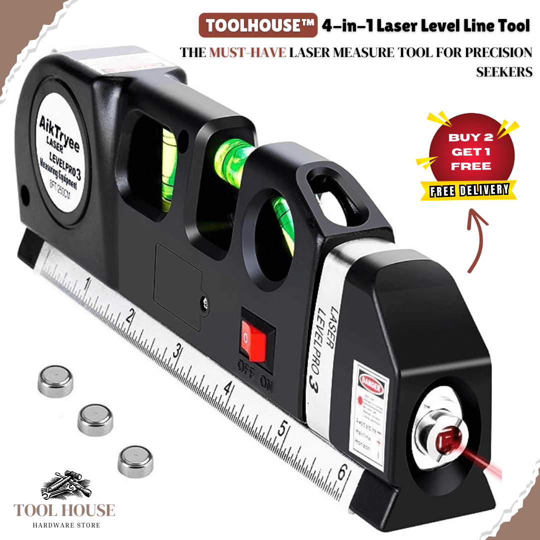 TOOLHOUSE™ 4-in-1 Laser Level Line Tool
